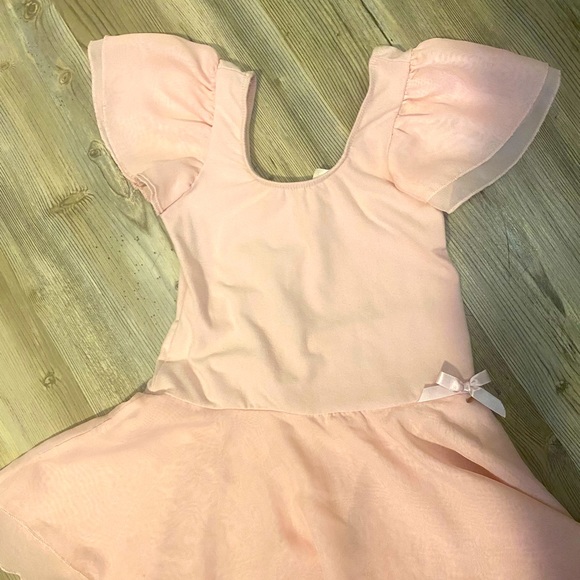 One Pieces | Pink Balletdance Leotard With Skirt Girls Size 5xs | Poshmark